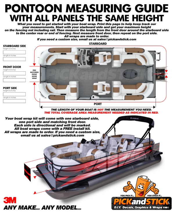 Shattered Pontoon Wrap - PickandStick.com