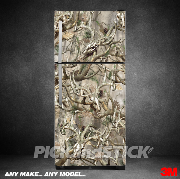 Obliteration Buck Camo Refrigerator Wrap - PickandStick.com