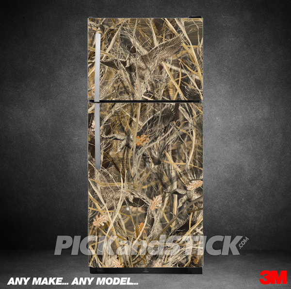 Obliteration Tallgrass Duck Camo Refrigerator Wrap - PickandStick.com