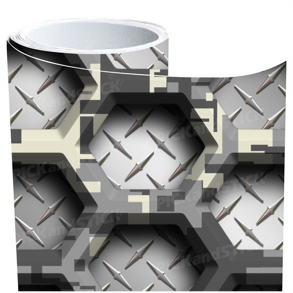 Diamond Plate Camo 2 Wrap - PickandStick.com
